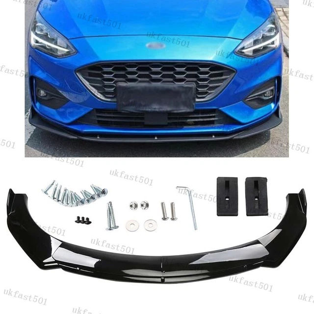 FOR FORD FOCUS RS ST MK2 Lower Front Bumper Lip Lower Splitter GLOSS ...