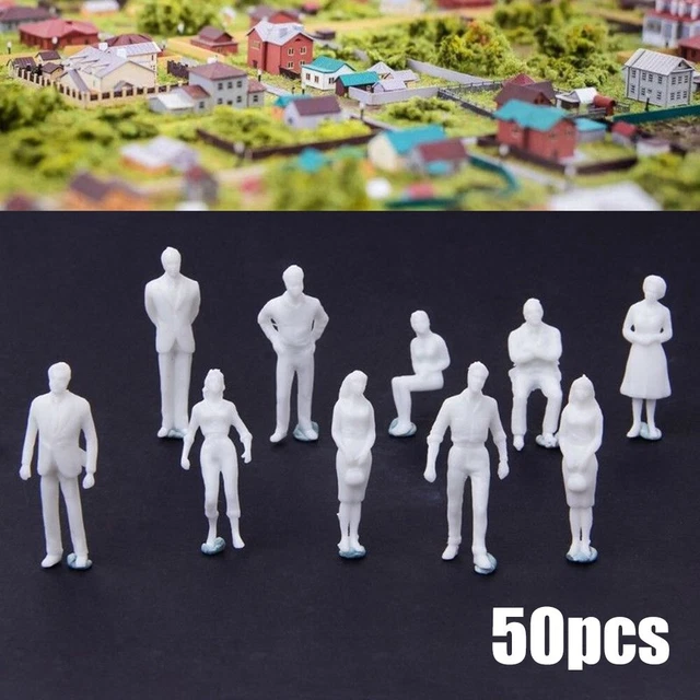 MAQUETTE PLASTIQUE MINIATURE figurines blanches de remplacement ...