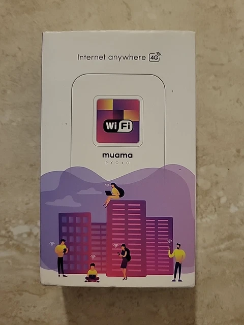 MUAMA RYOKO PORTABLE Wi-Fi 4G LTE Mobile Broadband Wireless Router NO ...