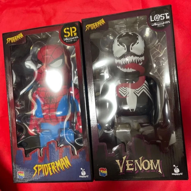 BE@RBRICK SPIDER-MAN HAPPY LottSP Prize Spider-Man 400% LAST enom 400% ...