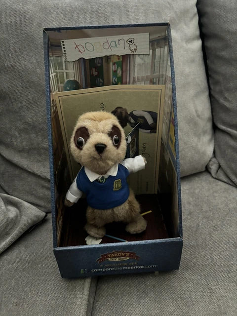 COMPARE THE MEERKAT Collectible Plush Soft Toy Boxed with letter £0.99 ...