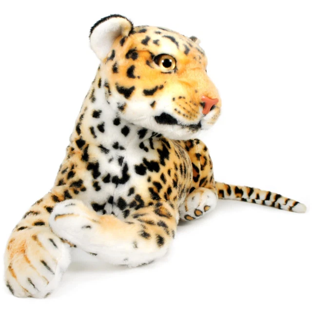 40CM LARGE GIANT Wild Animal Tiger Teddy Leopard Soft Plush Stuffed Toy ...