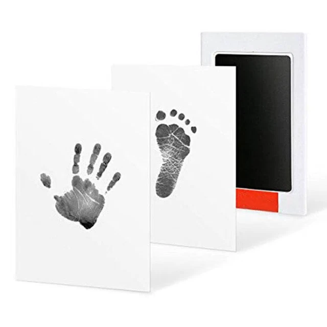 NEWBORN BABY HANDPRINT Footprint Imprint Clean Touch Ink Pad Photo ...