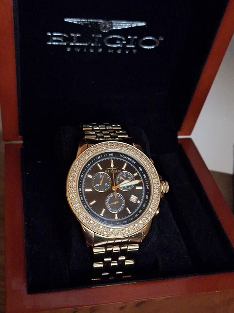 ELIGIO DIAMOND WATCH - 1 Carat Of Natural Diamonds £110.00 - PicClick UK