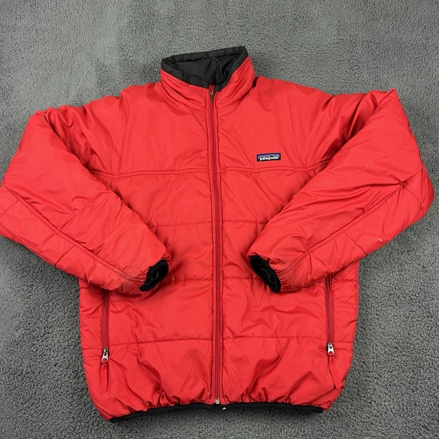 VINTAGE PATAGONIA JACKET Mens Medium Red Fireball Fire Ball Puffer ...