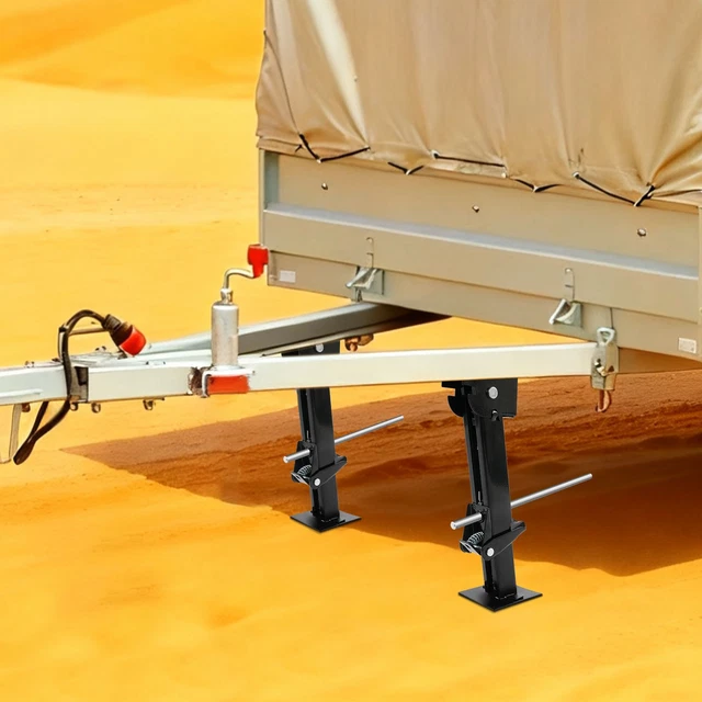 TELESCOPIC SCREW JACK Prop Stand Trailer Drop Stand Leveling 450kg ...
