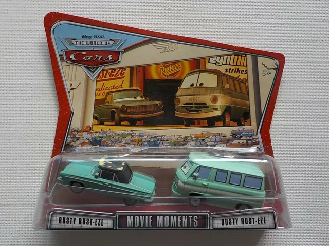 DISNEY PIXAR DIECAST Cars RUSTY & DUSTY (Rust-eze & Dust-eze) movie ...