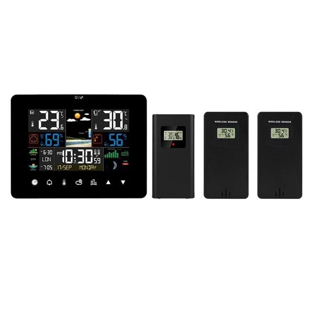 STATION MÉTÉO RÉVEIL Multifonction ThermomèTre HygromèTre Fonctionnement à 9664 EUR 51,86 ...