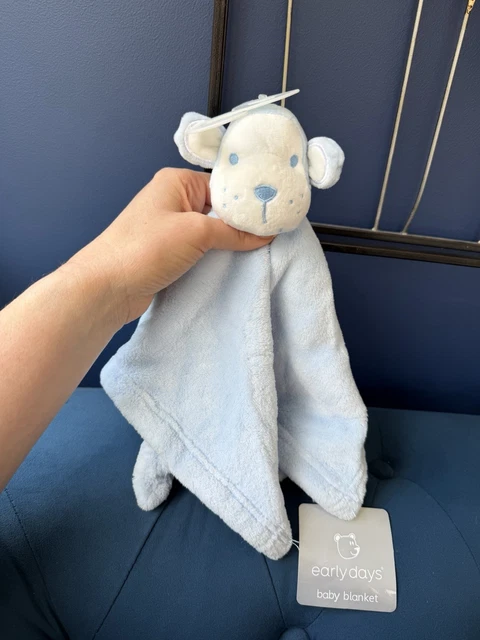 EARLY DAYS PRIMARK PLUSH BLUE MONKEY COMFORTER SOFT HUG TOY RETIRED ...