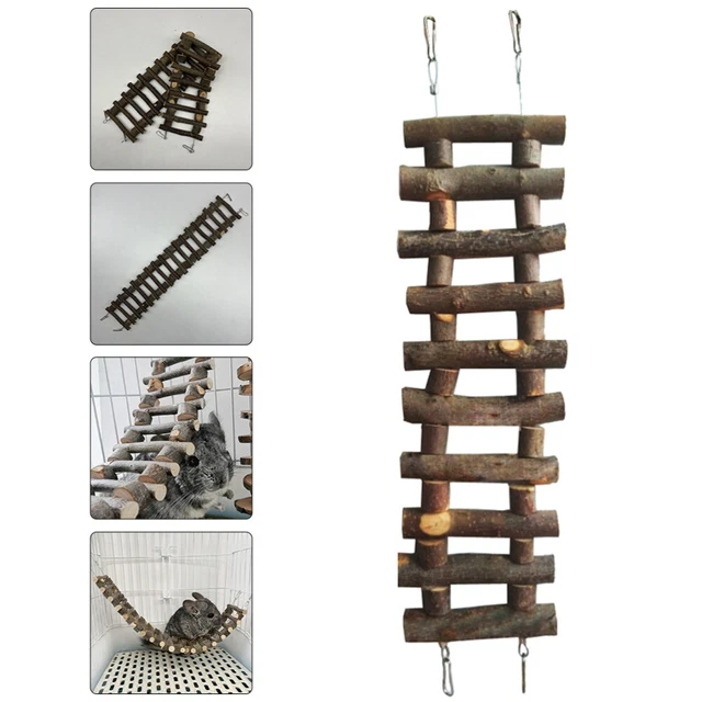 BIRD TRAINING LADDER Parrot Toy Ladders Cage Standing Pole Squirrel £14 ...