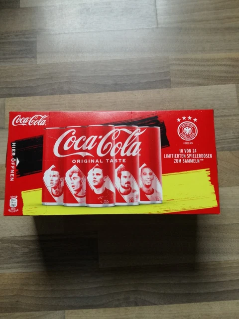 10 FULL COCA Cola Original Coke Cans Player Cans World Cup Full Can DFB ...