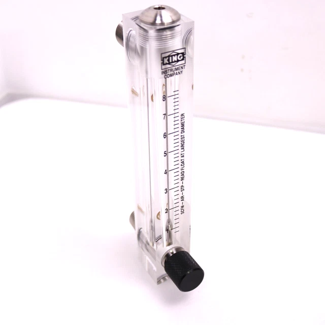 KING INSTRUMENTS 7530 Rotameter Flowmeter 100 PSI 1/4 FNPT SS ...