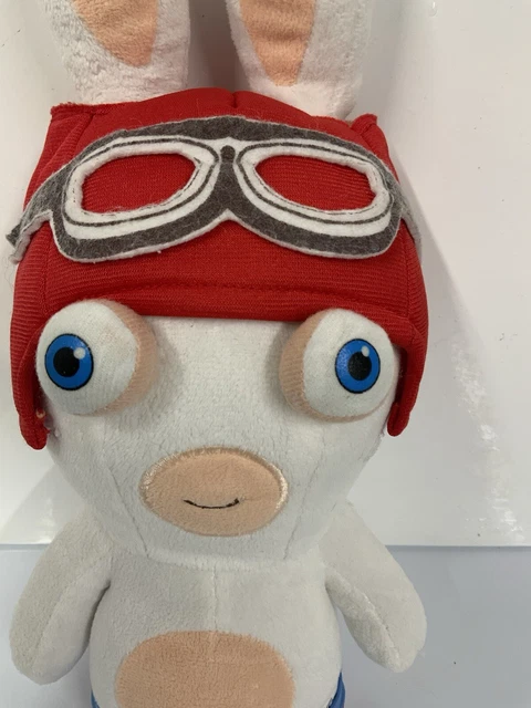 RARE RABBIDS PILOT 14" PLUSH STUFFED TOY FIGURE PLAY BY PLAY ubisoft £ ...