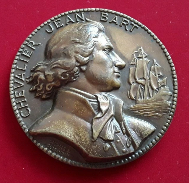CINQUIÈME RÉPUBLIQUE MÉDAILLE de récompense, Chevalier Jean Bart ...