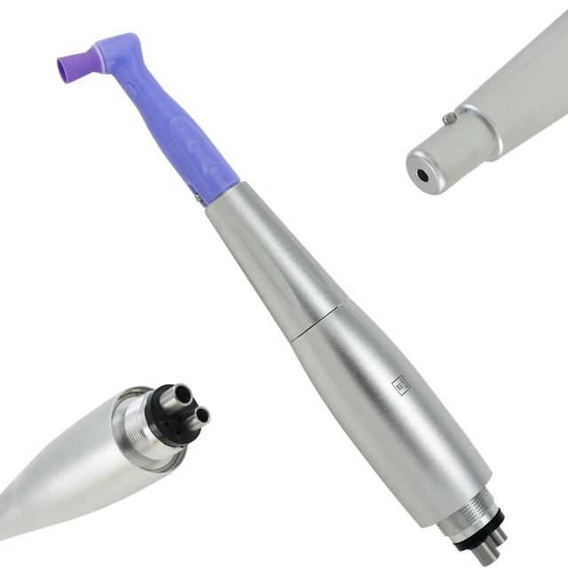 DENTAL HYGIENE PROPHY Air Motor Handpiece 4 Holes With 3 Nose Cones 360 ...