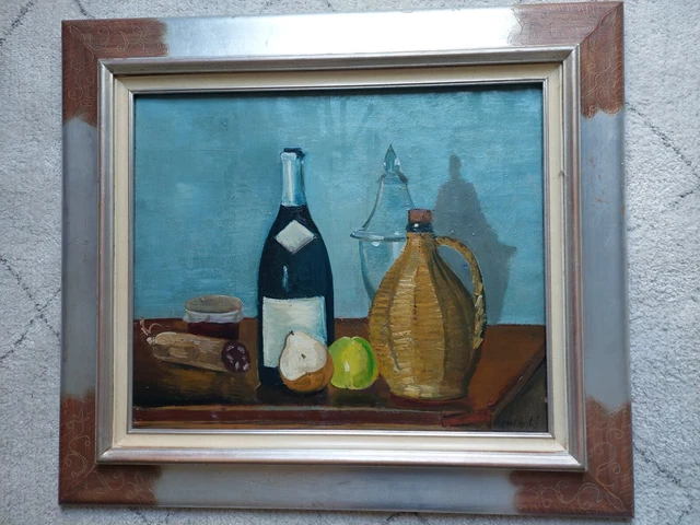 TABLEAU PEINTURE HUILE sur Toile Jean Oberle EUR 300,00 - PicClick FR