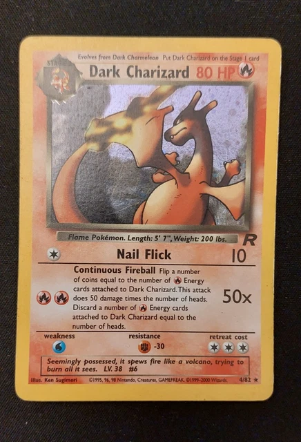 POKÉMON DARK CHARIZARD Holo Team Rocket 2000 EUR 28,50 - PicClick DE