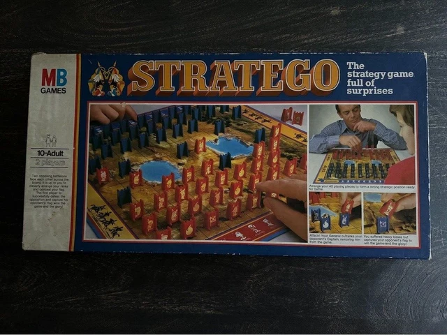 STRATEGO, VINTAGE 1982 Board Game, MB Games, Classic Military Strategy ...