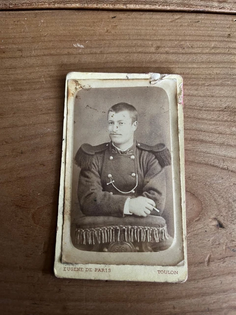 PHOTO ANCIENNE CDV militaire N662 eugène de paris EUR 10,00 - PicClick FR