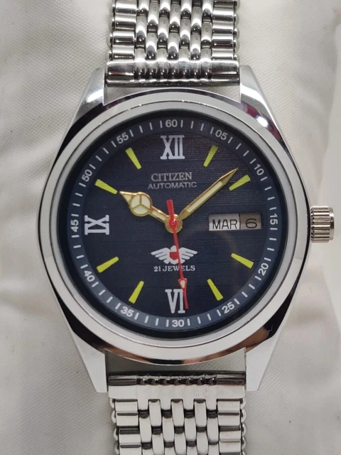 VINTAGE MOVEMENT CITIZEN Automatic caliber-8200 21 jwel Men's Wrist ...
