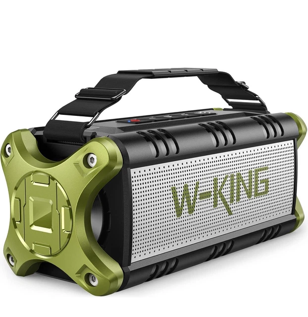 W-KING D8 50W (70W Peak) Bluetooth Speaker, Portable Waterproof 40h ...
