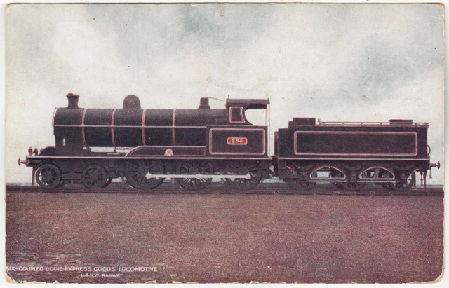 LNWR OFFICIAL POSTCARD - Express Goods Locomotive - 6 million sold £1. ...