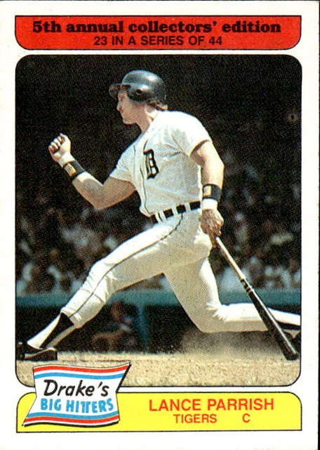 LANCE PARRISH 1985 Drake's Big Hitters #23 Detroit Tigers EUR 1,91 ...