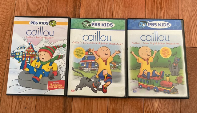 PBS KIDS CAILLOU 3 dvd lot WORLD OF WONDER and HOLIDAYS and BIG BROTHER ...