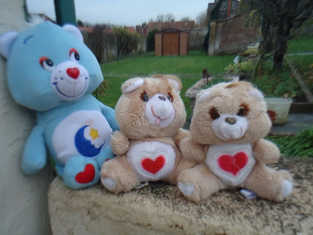 2 PELUCHE BISOUNOURS care Bears de 16 & 18 cm + peluche bisounours PIGARGO 28 CM EUR 28,00 ...