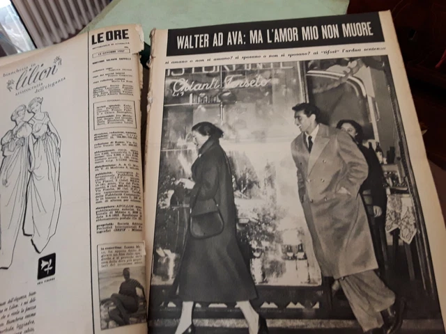 RACCOLTA DELLA RIVISTA "Le Ore" 1957 Dal 1 Ottobre Al 28 Dicembre) EUR ...