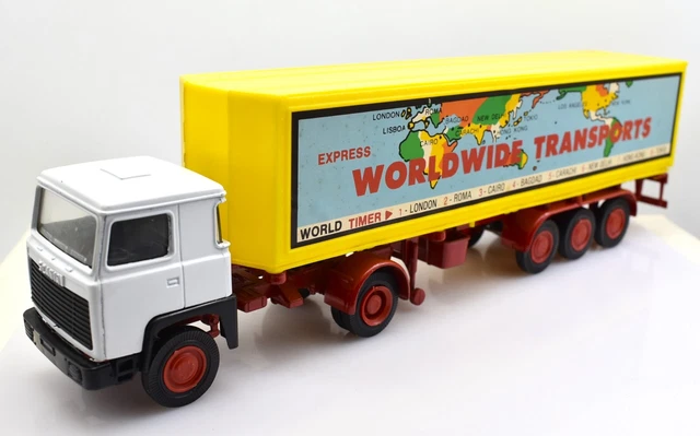 MINIATURE CAMION AUTO 1:43 Scania Worldwide Transports Yaxon Véhicules ...