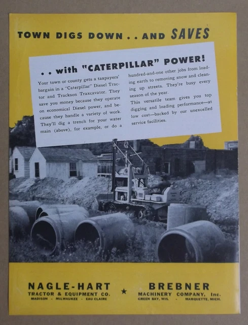 1948 TRACTEUR DIESEL CATERPILLAR magazine AD EUR 14,28 - PicClick FR