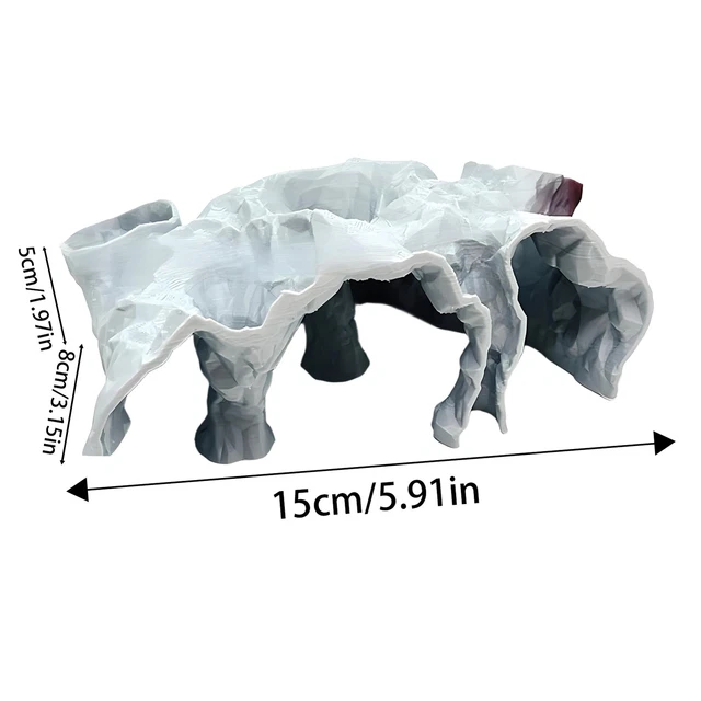 AQUARIUM CAVE HIDE For Betta, Shrimp, Plecos – Fish Tank Tunnel Decor ...