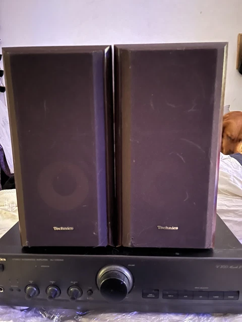 TECHNICS SU-V300M2 PHONO Integrated Amplifier, With Speakers GOOD ...