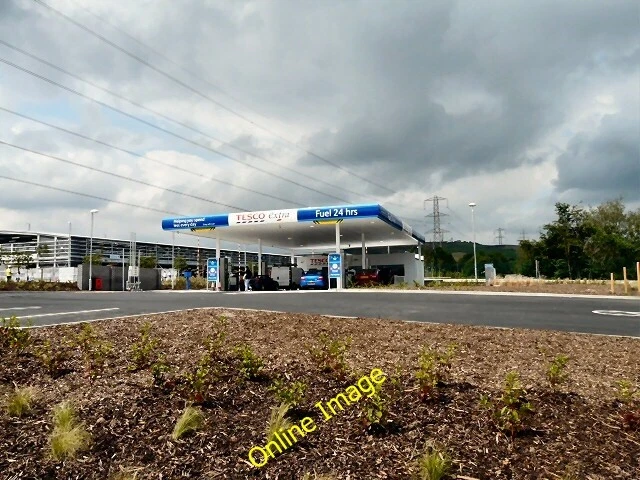 PHOTO 6X4 STATION-SERVICE Tesco Broadbottom La station-service à Hatter ...