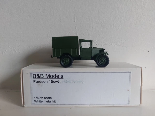 B&B MILITARY MODELS White Metal Dinky Scale WW2 Fordson 15cwt Supply ...