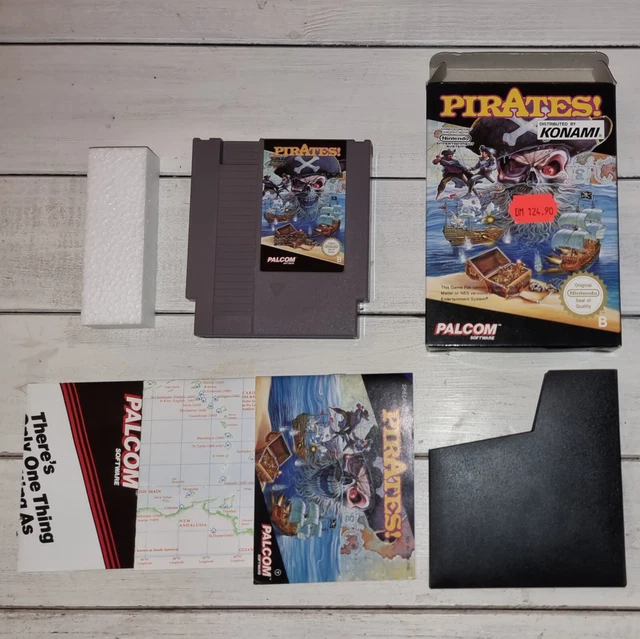 PIRATES! NES + instructions + map of the Caribbean in original ...