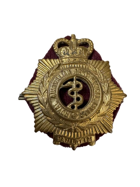 VINTAGE ROYAL AUSTRALIAN Army Medical Corps Collar Badge $15.00 ...