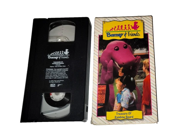 RARE BARNEY AND Friends VHS Treasure Of Rainbow Beard Time Life 1992 ...