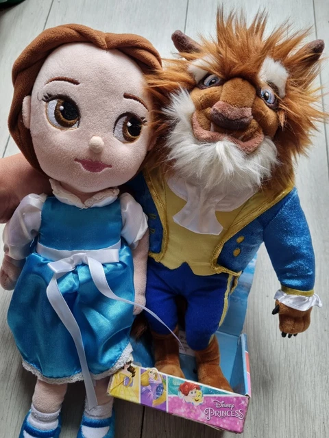 DISNEY ANIMATORS BELLE & Posh Paws Beast Soft Plush Doll Toy Bundle £20 ...