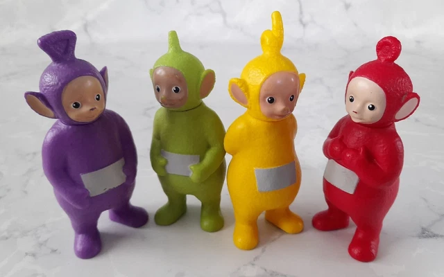 TELETUBBIES 5& CHUNKY Character Figure Toys Playset Tinky Winky Dipsy ...
