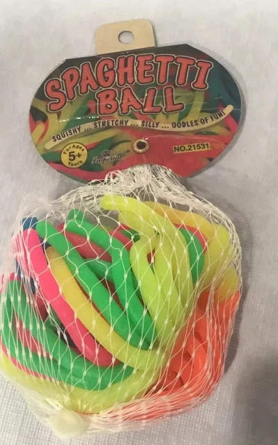 NEW IMPERIAL TOY Corp Spaghetti Ball Hand Sensory Stress Stretchy ...