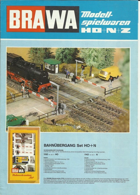 KATALOG BRAWA CA.1986 Neuheiten Modellbahnzubehör HO N Z EUR 1,00 ...