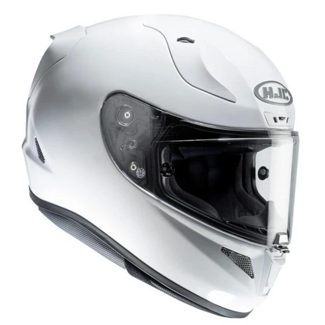 HJC RPHA 11 Plain White Gloss Full Face Motorcycle Motorbike Helmet £ ...