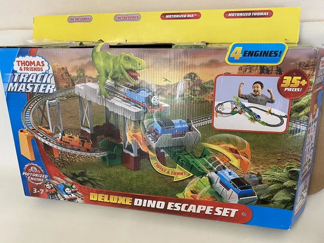 THOMAS & FRIENDS Large Trackmaster Dino Escape Set Motorised Train ...
