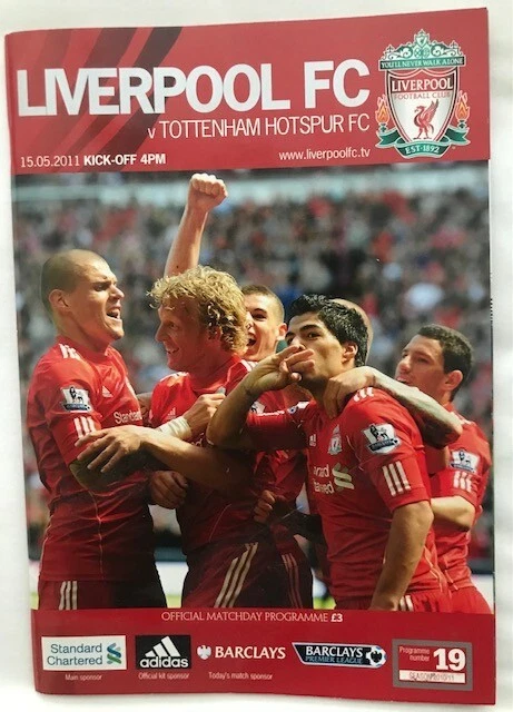 LIVERPOOL FC PROGRAMME 15.05.2011 £4.88 - PicClick UK