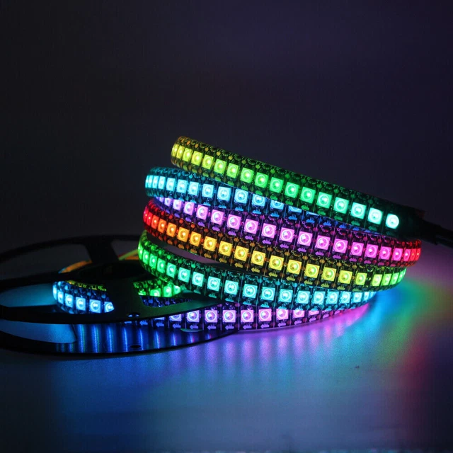 WS2812B RGB LED Strip light Pixels WS2812 IC 5050 Individual ... WS2812B RGB LED Strip light Pixels WS2812 IC 5050 Individual ...