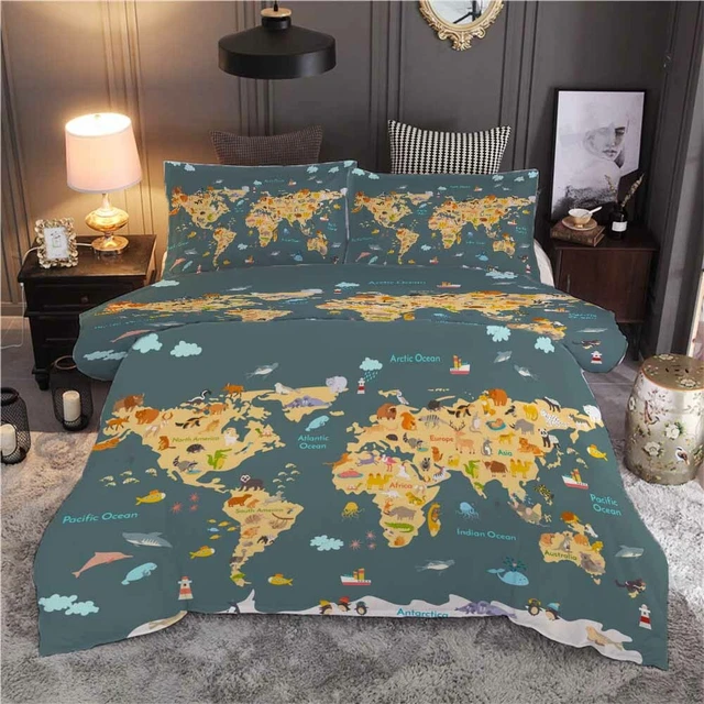 MAP RECTIFICATION 3D Printing Duvet Quilt Doona Covers Pillow Case ...