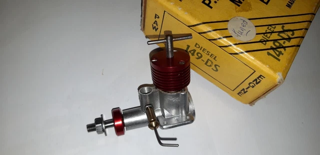 PAW 149-DS FACTORY TUNED, anodised, 1.49cc diesel engine, boxed, NIB. £ ...