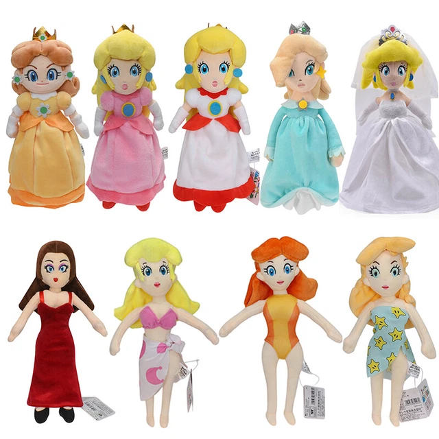Super Mario Bros Plush Toys Princess Peach Daisy Rosalina Pauline